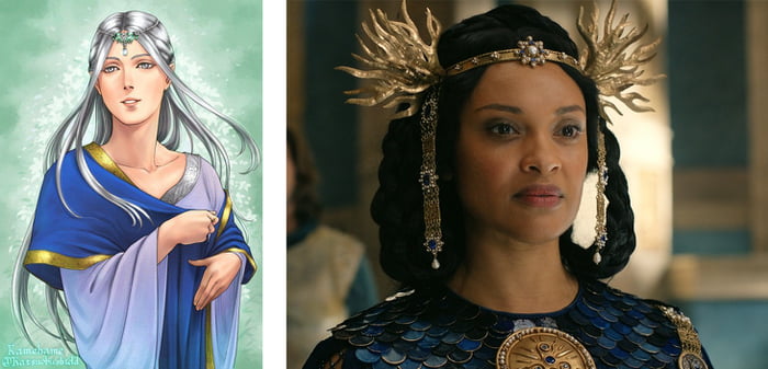 Míriel was described to have silver hair and a slender figure. - 9GAG