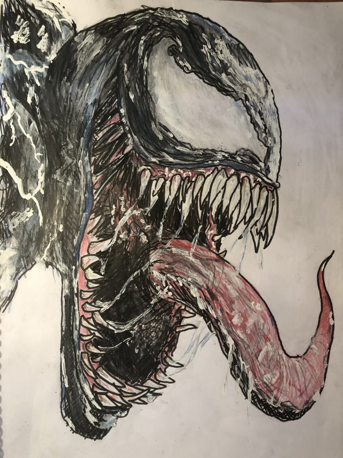 Venom drawing - 9GAG