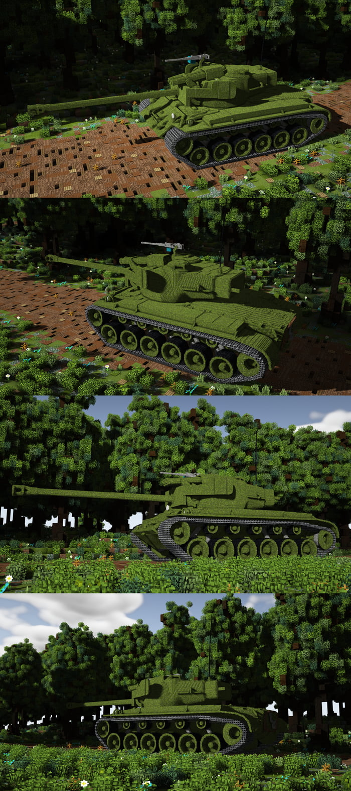 (MINECRAFT) Heavy American tank "T26Е1 Pershing" | This tank is created ...