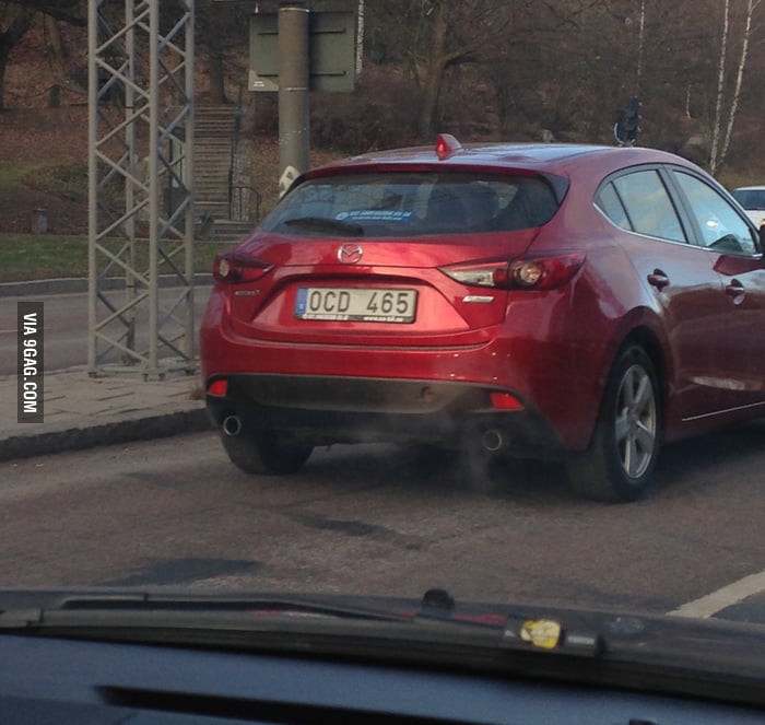 Most annoying license plate EVER! - 9GAG