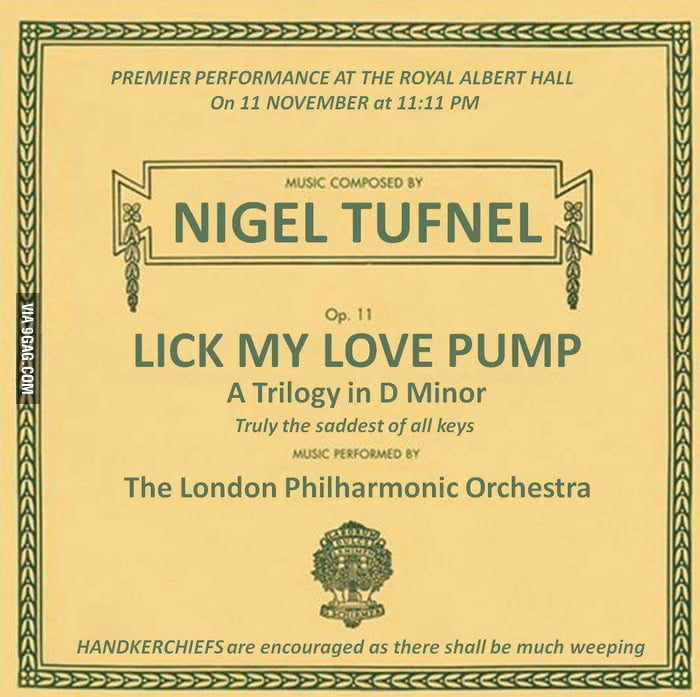 Lick my love pump. - 9GAG