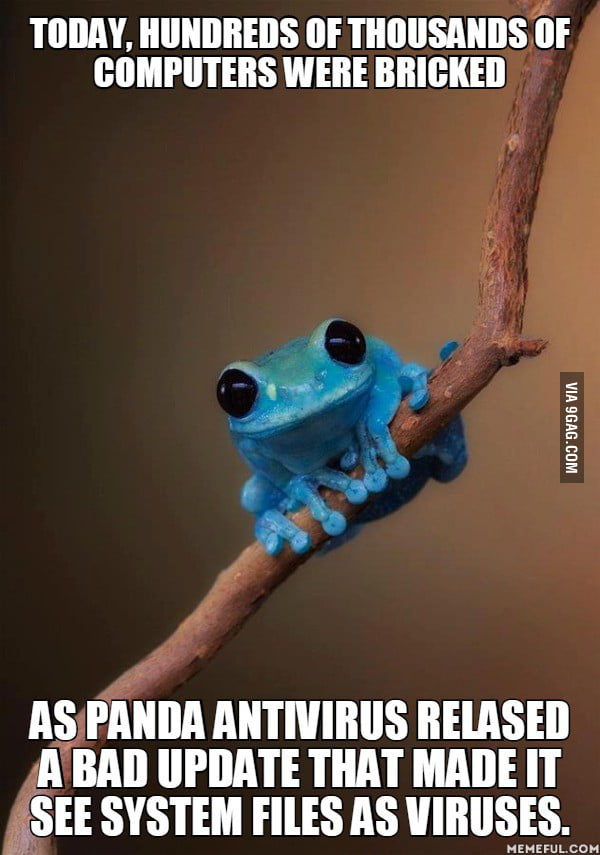 Worst antivirus ever. - 9GAG