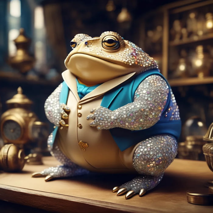 This is the Fortune Toad. It only appears once every billion wednesday ...