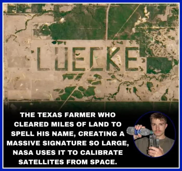 Leaving your mark on the world, literally, and large enough to be seen ...