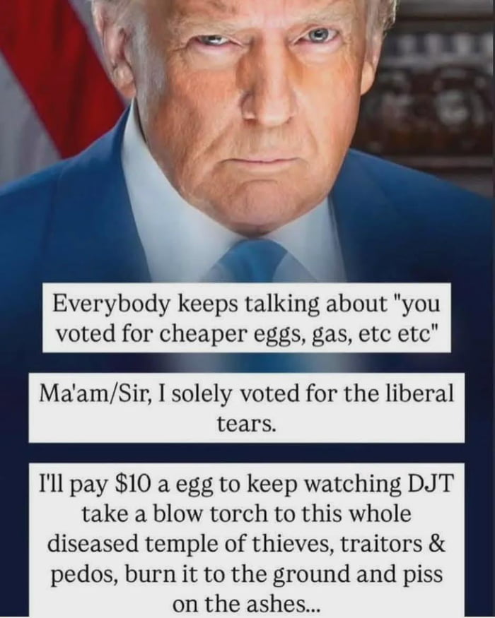 Owning the libs is just more important - 9GAG