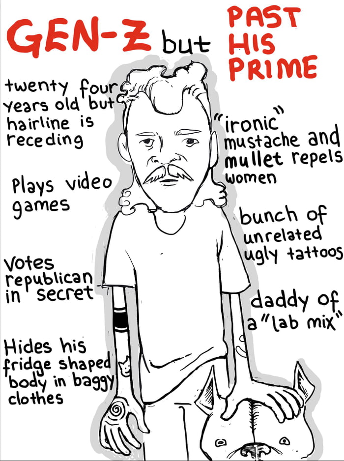 Gen Z Male Past His Prime Starterpack - 9GAG