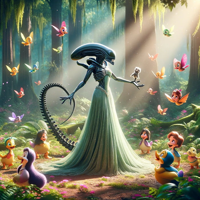 Alien was bought by Disney . Meet our new princess: Alienette - 9GAG