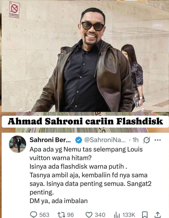 Nah loh! , bisa jadi.. Itu FD mungkin isi didalamnya film bokep buatan pribadi punya sahroni ...