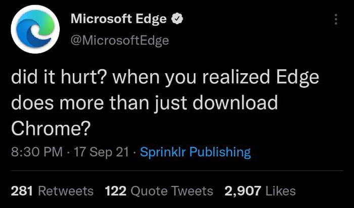 You use edge? - 9GAG