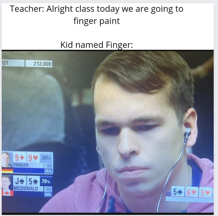 Kid named finger - 9GAG