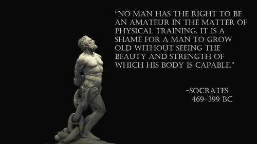 Socrates? More like Swolecrates. Contrary to modern artistic ...