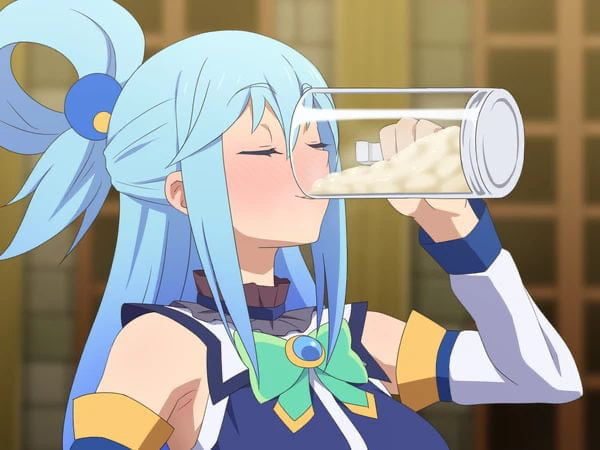 Aqua drinking beer - 9GAG