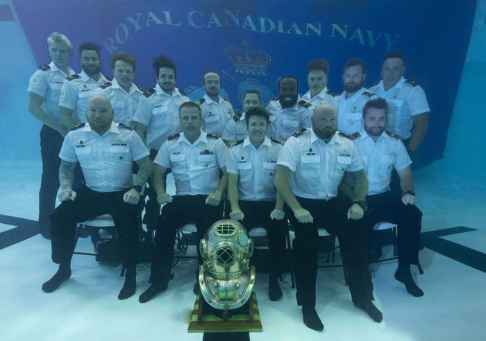 Cracking photo of the Royal Canadian Navy Fleet Diving Unit - 9GAG