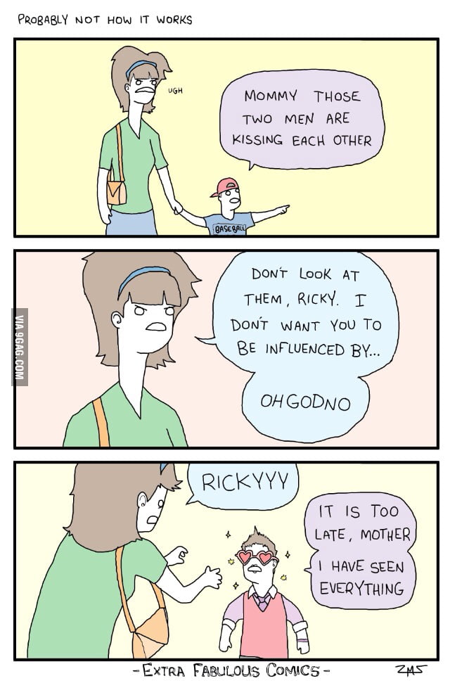 Ricky don't look! - 9GAG
