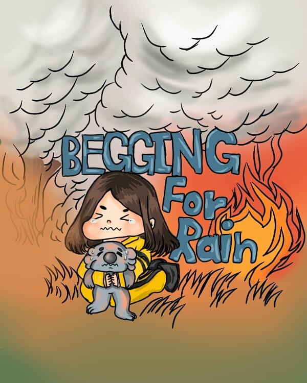 Sad Artwork Depicts The Bushfires Across Australia - 9GAG