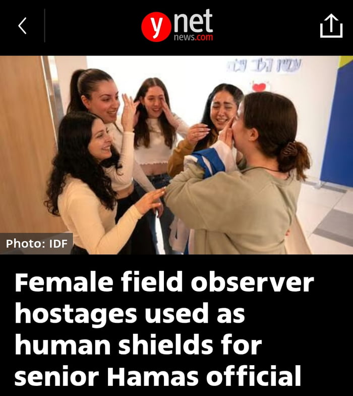 Hamas leaders use hostages as humane shield - 9GAG