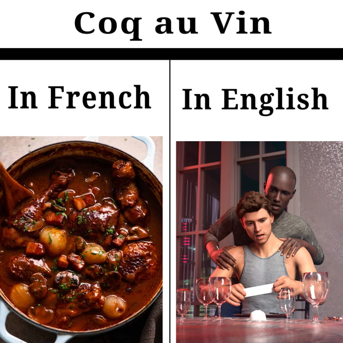 French food always sounds fancy until you translate it to English - 9GAG
