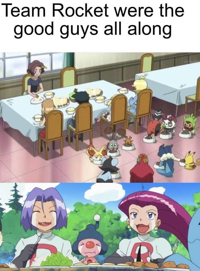 Notice how the other team treats Pokemon like pets making them eat on ...