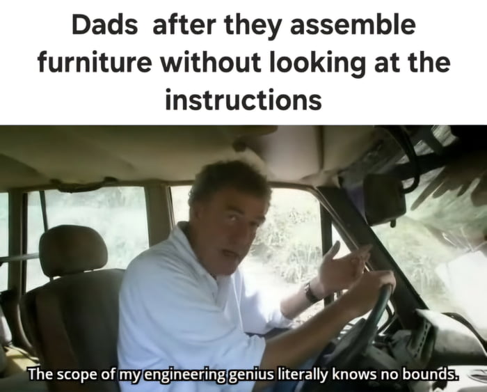 Yet he didn't use 3 of the screws - 9GAG