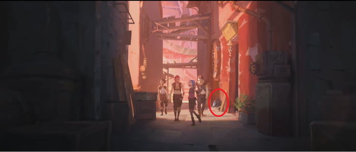 Another Arcane easter egg: Yasuo spotted in the "enemy" music video - 9GAG