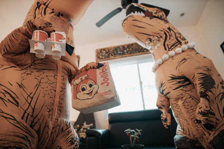 Dinosaur Attack Wedding