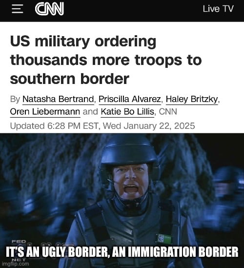 How I imagine the southern border of the USA right now: - 9GAG