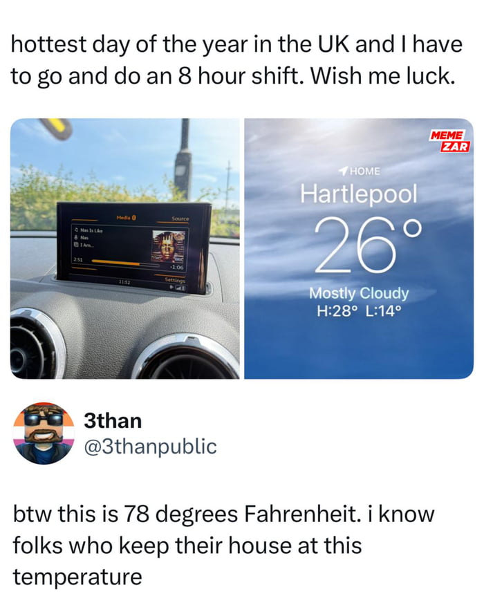 When 26 degrees is the hottest day of the year - 9GAG