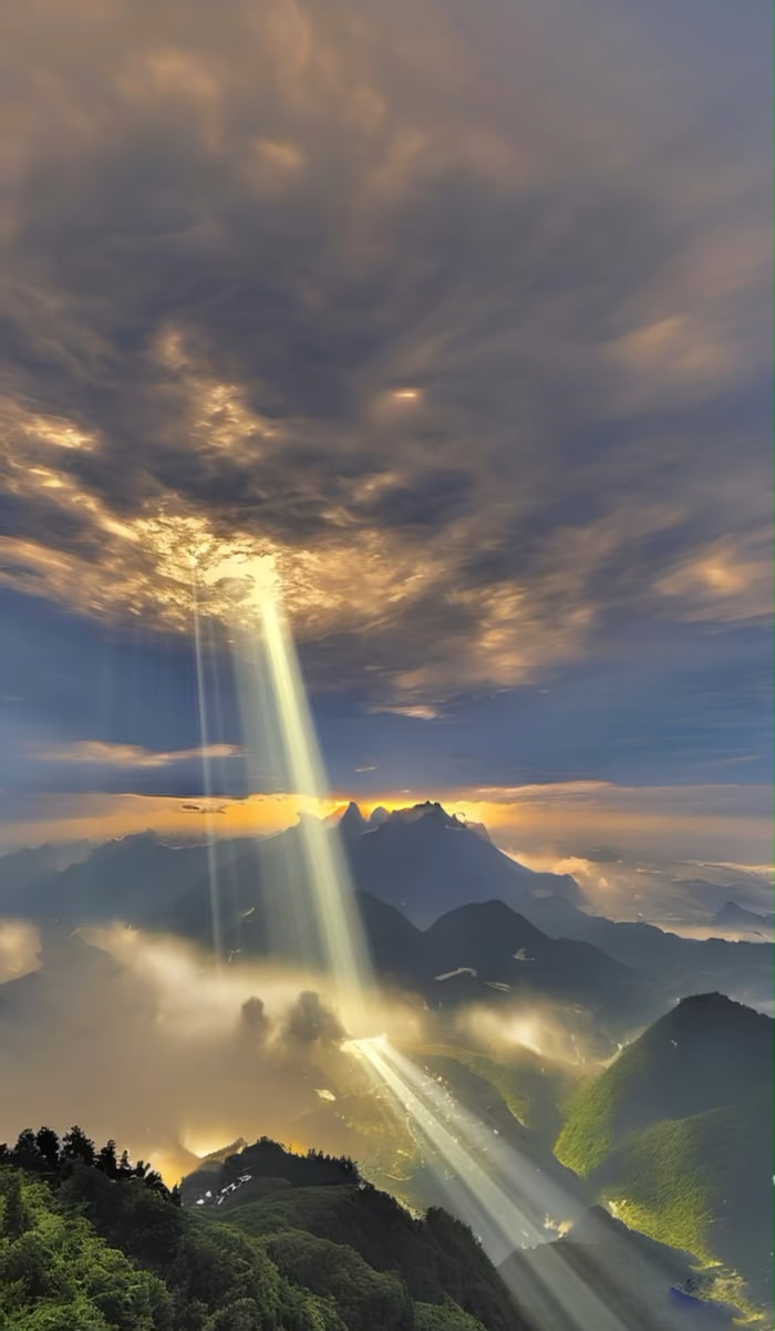 Light Breaking Through the Clouds - 9GAG