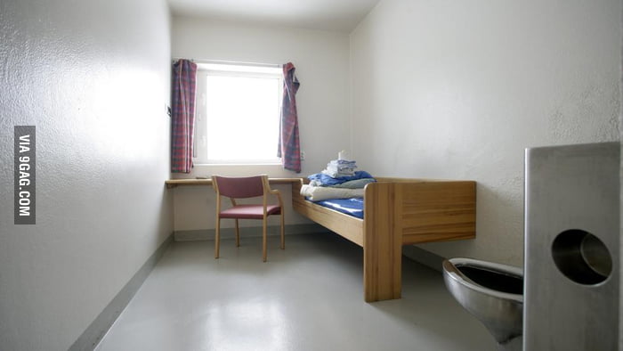 This is a real Norwegian prison cell. Like the one Breivik has... Not ...