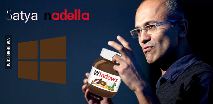 Microsoft's New CEO Satya Nutella - 9GAG