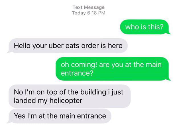 Bro deserves a tip just for the joke. - 9GAG