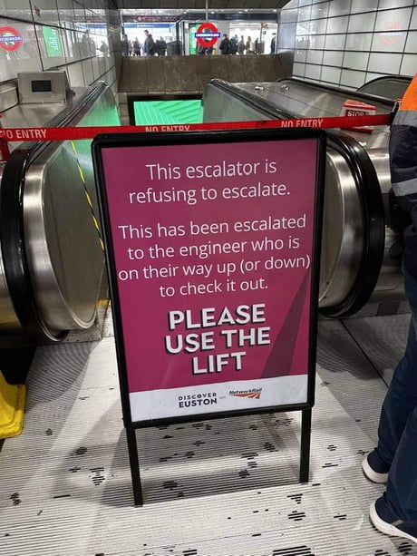 Best Funny escalator Memes - 9GAG