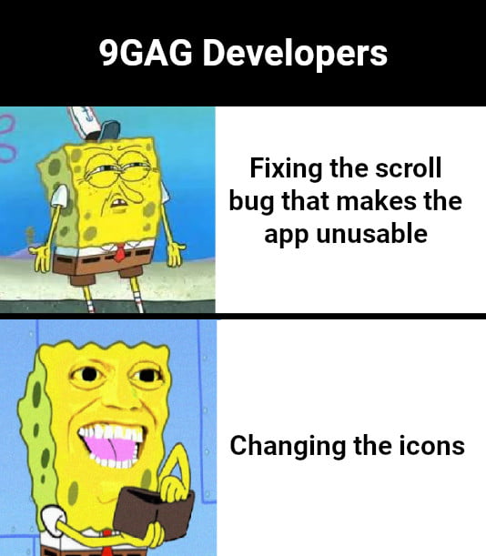 Fix the scroll bug! - 9GAG
