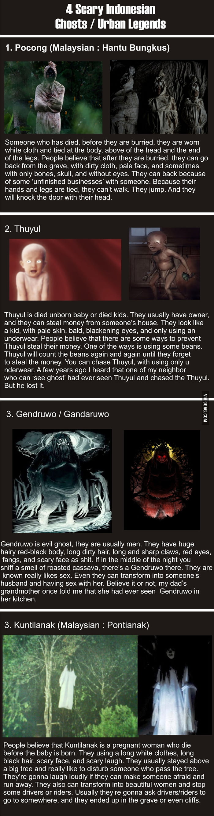 4 Scary Indonesian Ghosts - 9GAG