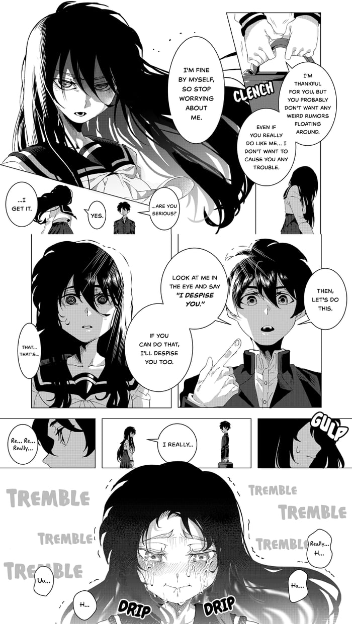 Manga name : A Story About a Creepy Girl Smile - 9GAG