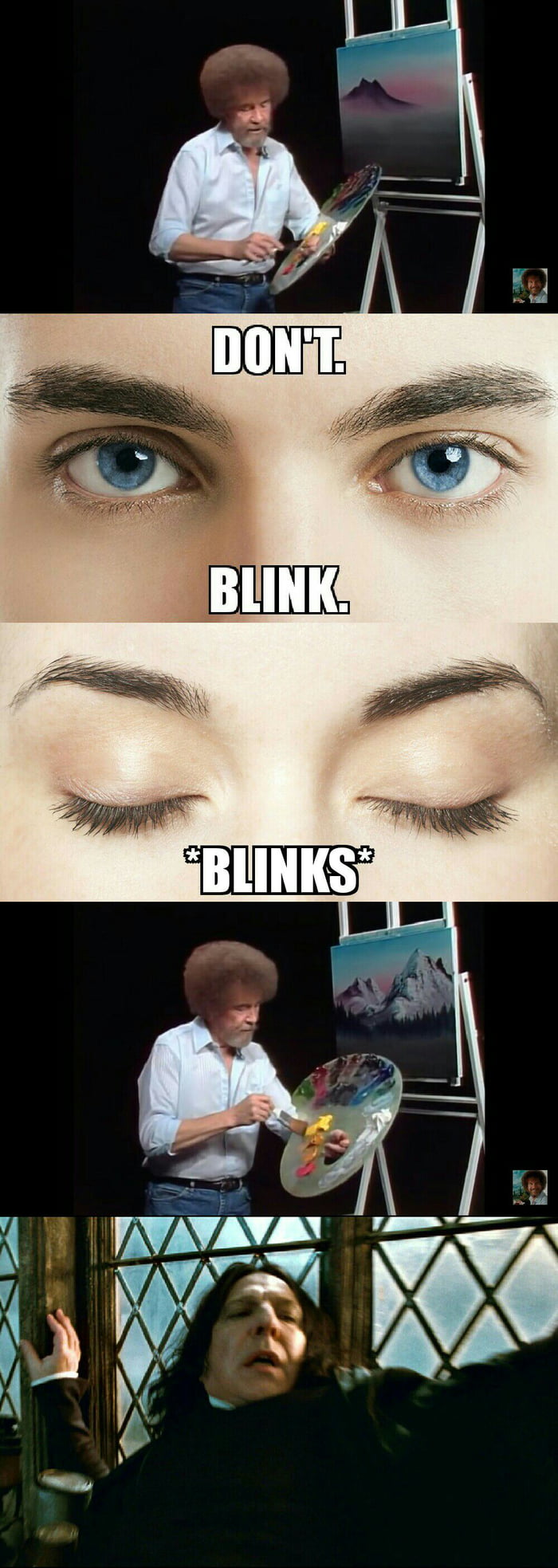 Bob Ross in a nutshell - 9GAG