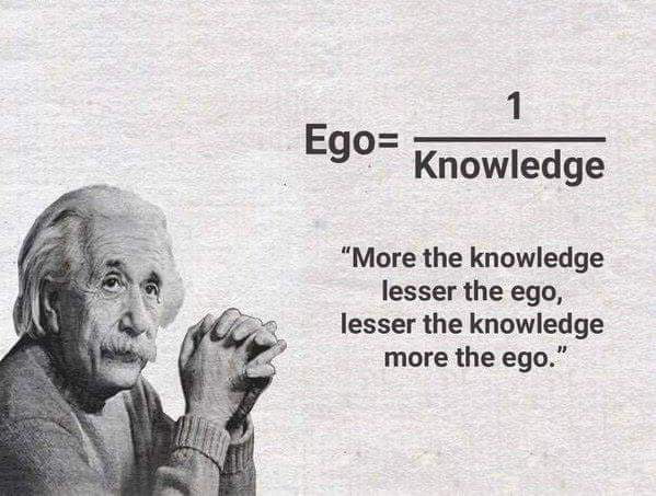 Ego = 1/knowledge - 9GAG