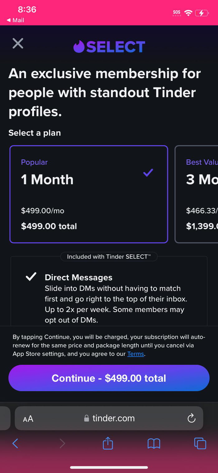 Tinder Select…WTH - 9GAG