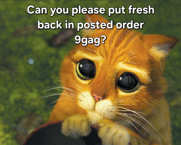 Why you no put posts in order? - 9GAG