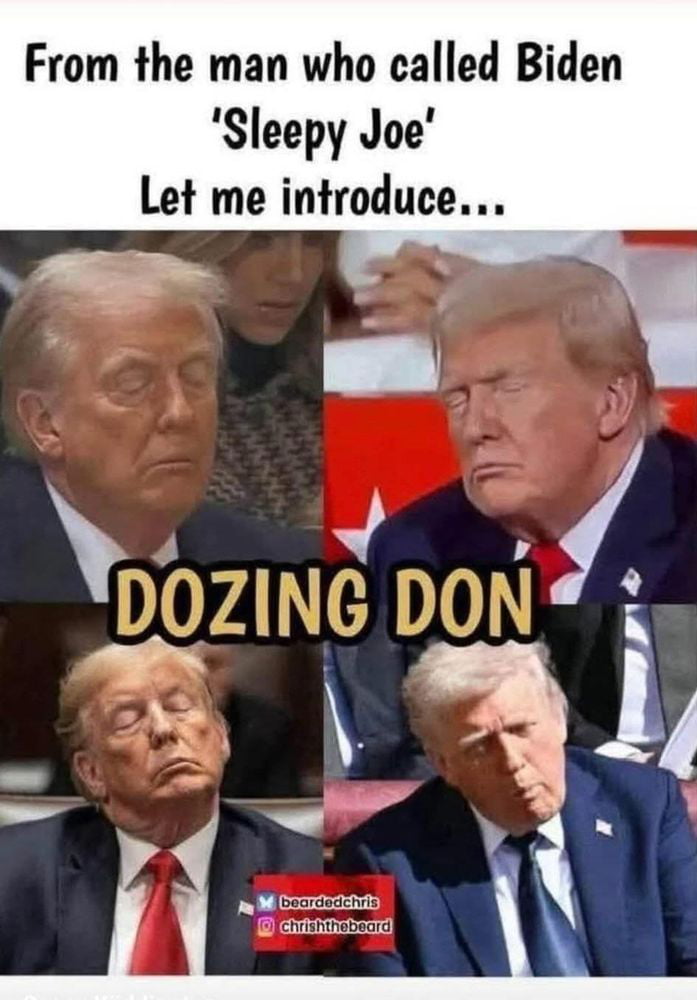 Dozing Donald - 9GAG