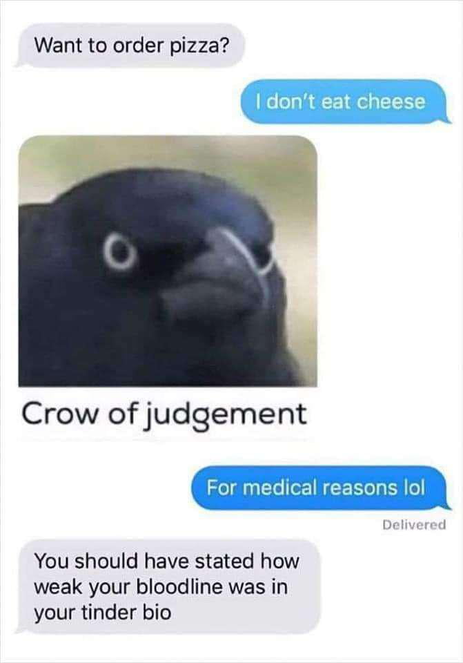 Now using the crow of judgement everytime - 9GAG