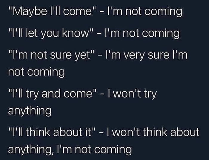 The true meaning behind those evasive phrases. - 9GAG