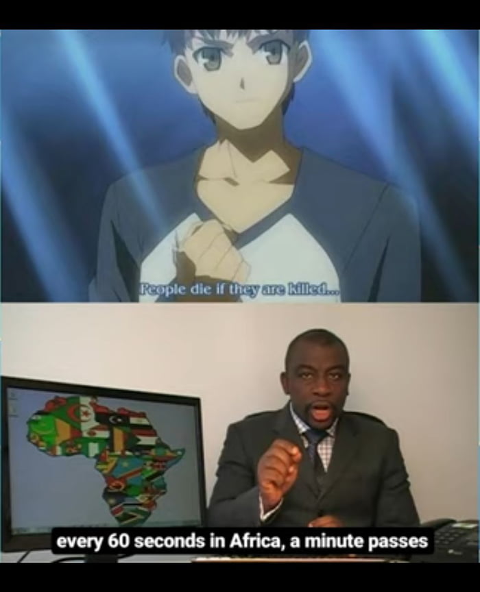 Shirou reincarnated into a black African dude - 9GAG