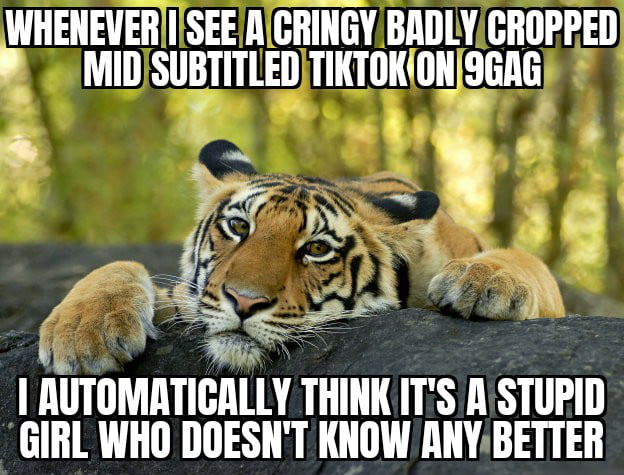 Bad crop, cringe, mid subtitles. Death! - 9GAG