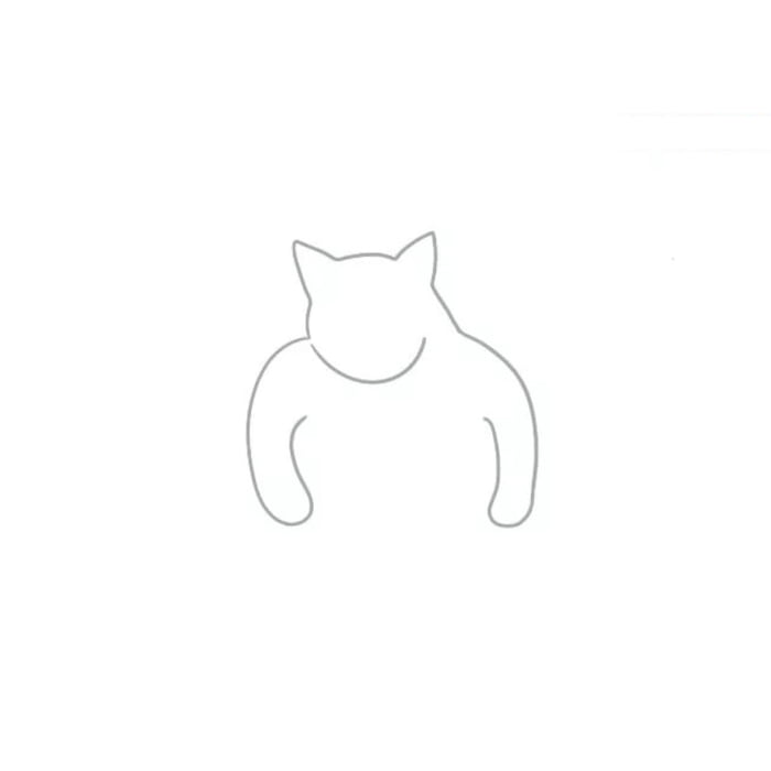 Let draw the missing part of this cat - 9GAG