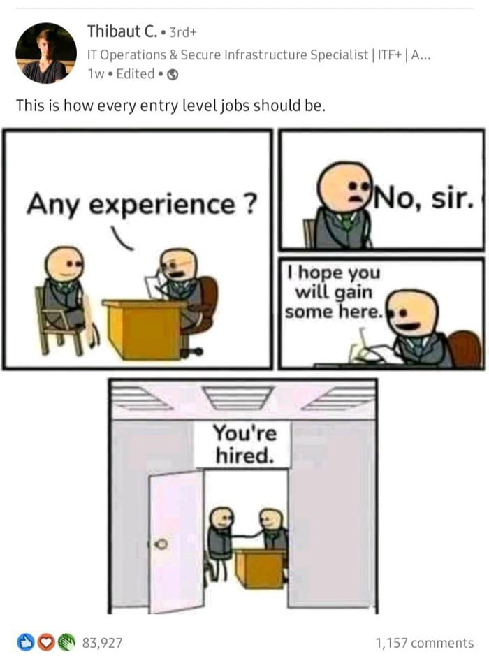 Rare (and wholesome) LinkedIn meme - 9GAG