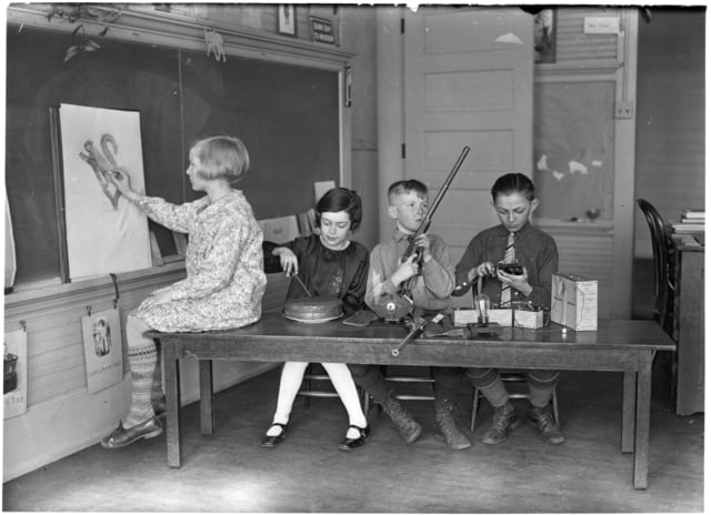 Kids with guns in American schools was normal for decades. Here a boy ...