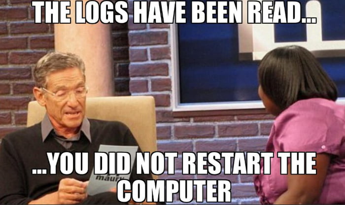 Caught Out! Just Restart your PC. - 9GAG