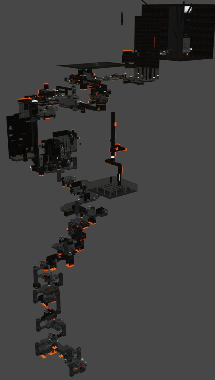 Every Portal 1 map put together! (Credit: Purrspctiv) - 9GAG