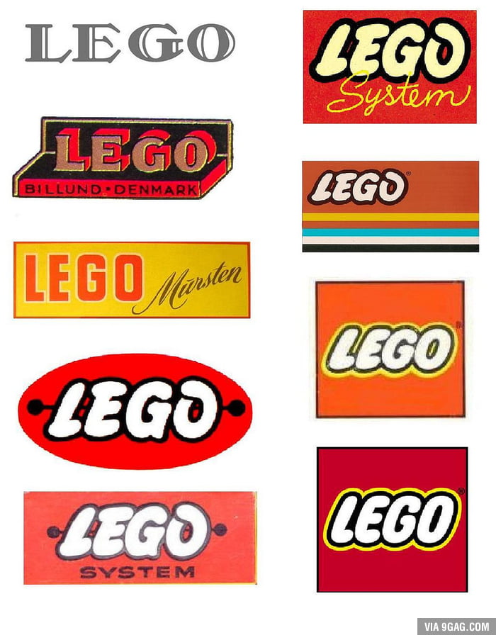 Lego logo evolution - 9GAG